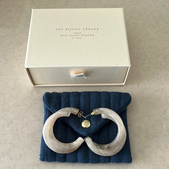 Sezane | Jewelry | Sezane Hoop Earrings | Poshmark